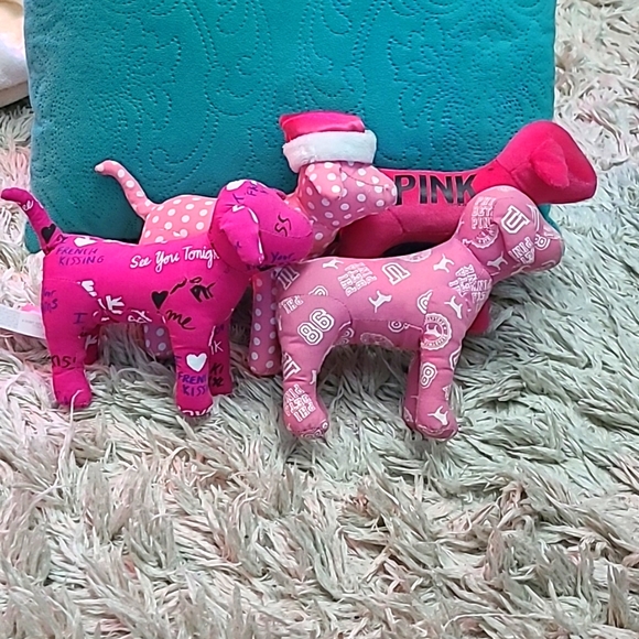PINK Victoria's Secret | Other | Pink Victoria Secret Plush Dogs | Poshmark
